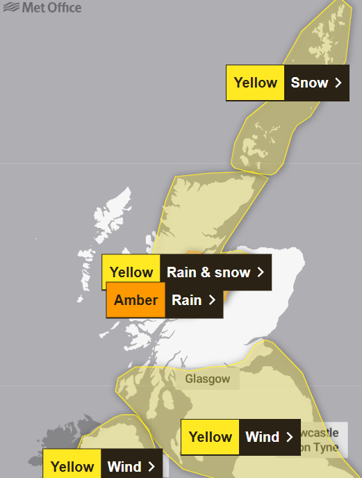Weather Warnings - Travel Advice | Traffic Scotland